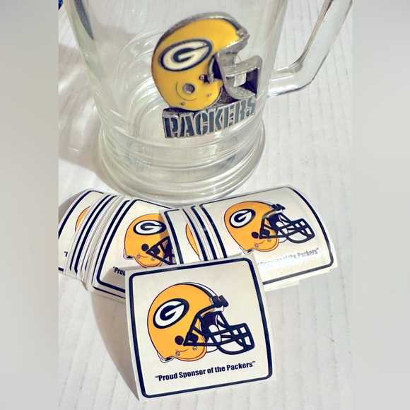 Other | Green Bay Packers Stickers 3 Pieces 2x2 | Poshmark